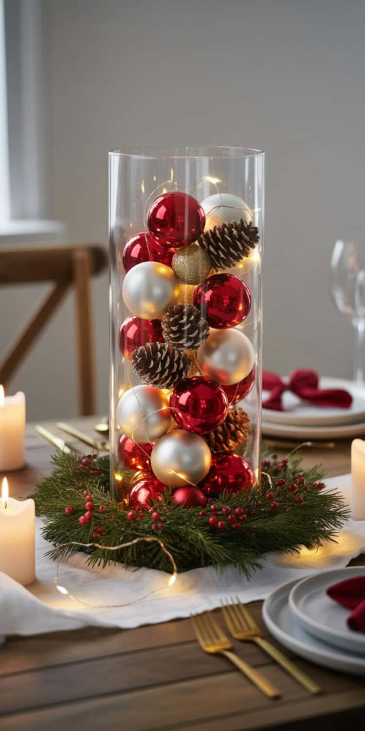 Cheap Table Decor For Christmas