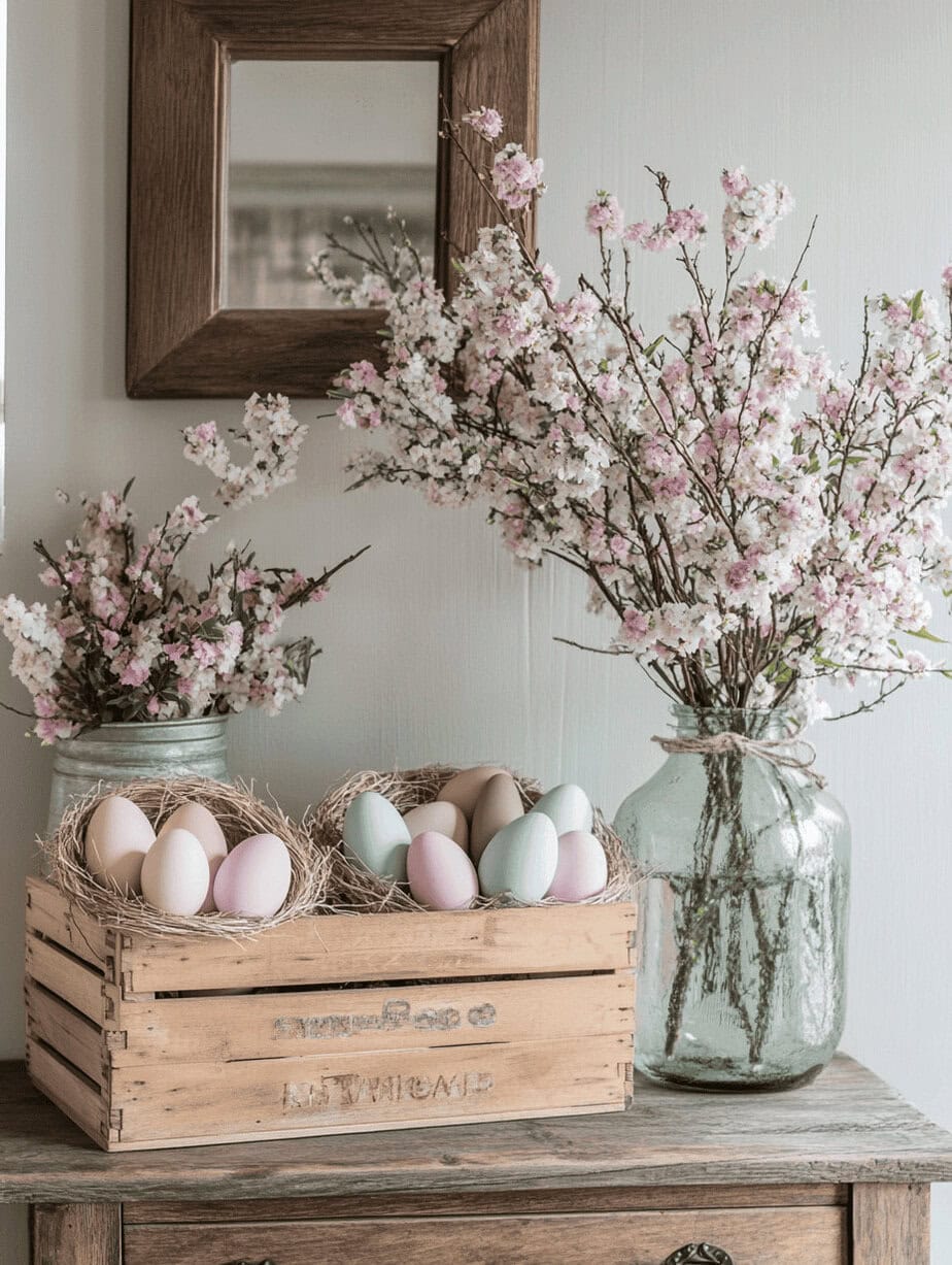 10 Farmhouse Easter Basket Ideas for Your Front Door or Wall