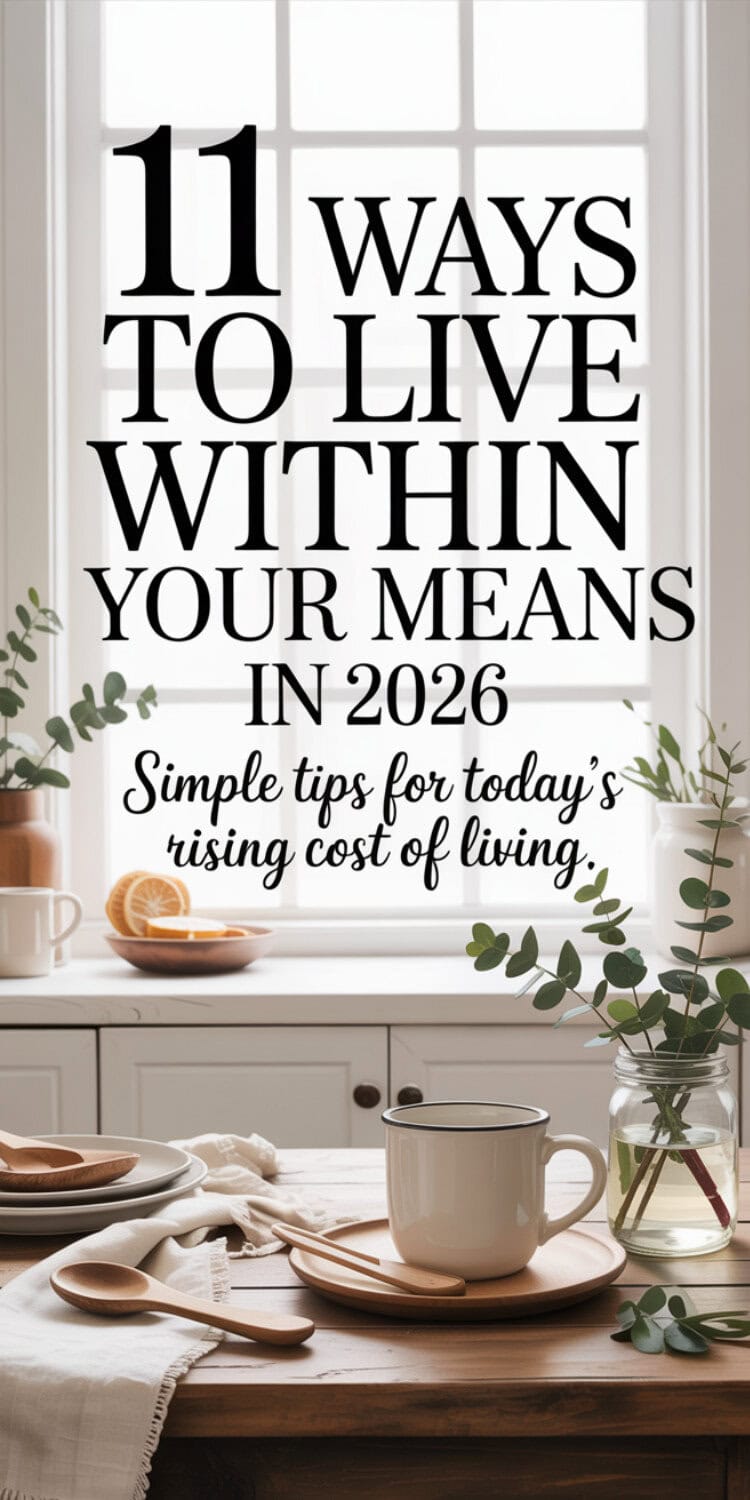 11 Ways to Live Within Your Means in 2025 (Frugal Living Tips)